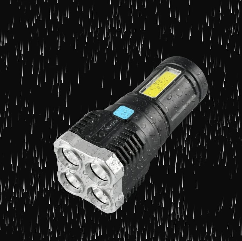 Super Bright Flashlight Torch LED Searchlight USB Rechargeable ...