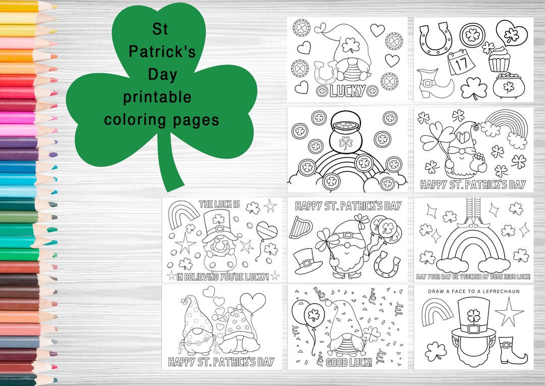 St Patricks Day Printable Coloring Pages for Kids in Class Printable ...