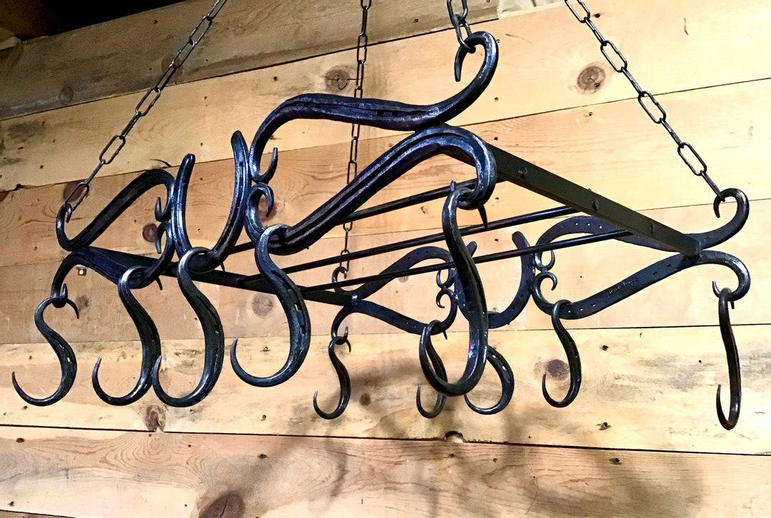 Beautiful Hand Forged Iron , Montana Made Pot Rack - Etsy