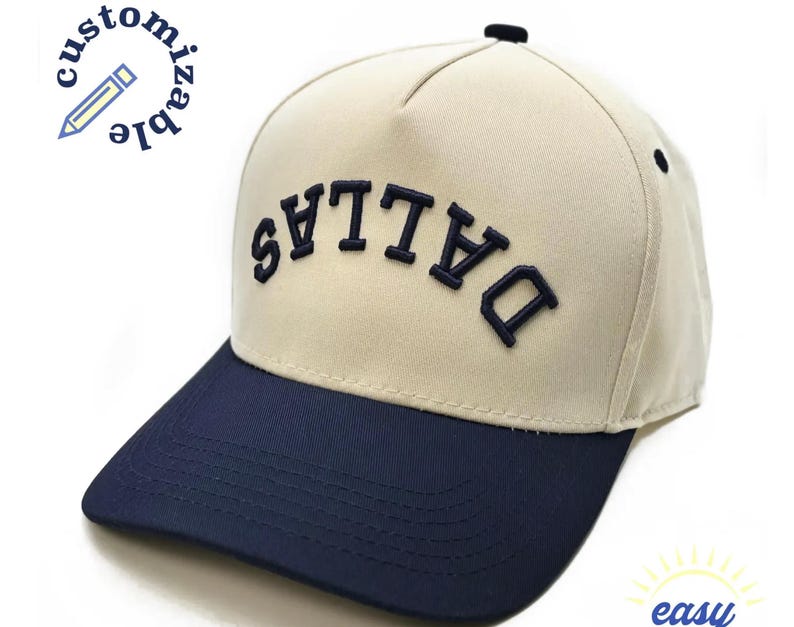 UPSIDE DOWN Dallas Trending Dallas Upside Down Hat | Customize This Hat ...