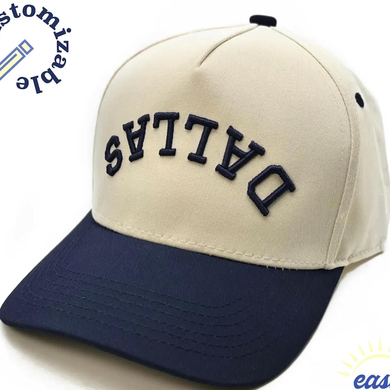Upside Down Text Hat - Etsy