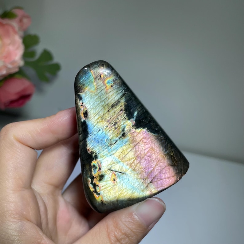 137g High Quality Flash Labradorite Freeform, Super Flashy Polished ...