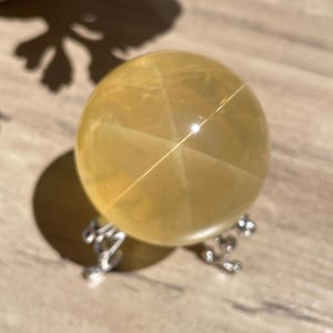 53.8mm 218g Top Quality Natural Star Citrine Quartz Sphere, Mineral ...