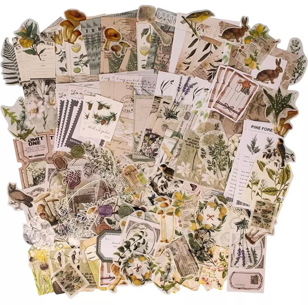 Vintage Scrapbook Craft Stick Ins Nostalgiasupplies - Etsy