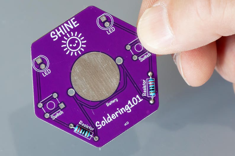 Soldering101 Shine Soldering Practice Kit - Fun STEM Electronics ...