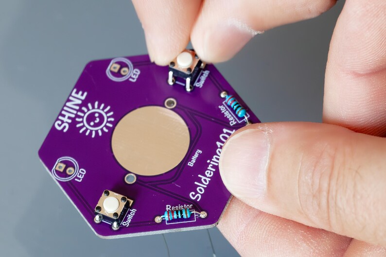 Soldering101 Shine Soldering Practice Kit - Fun STEM Electronics ...