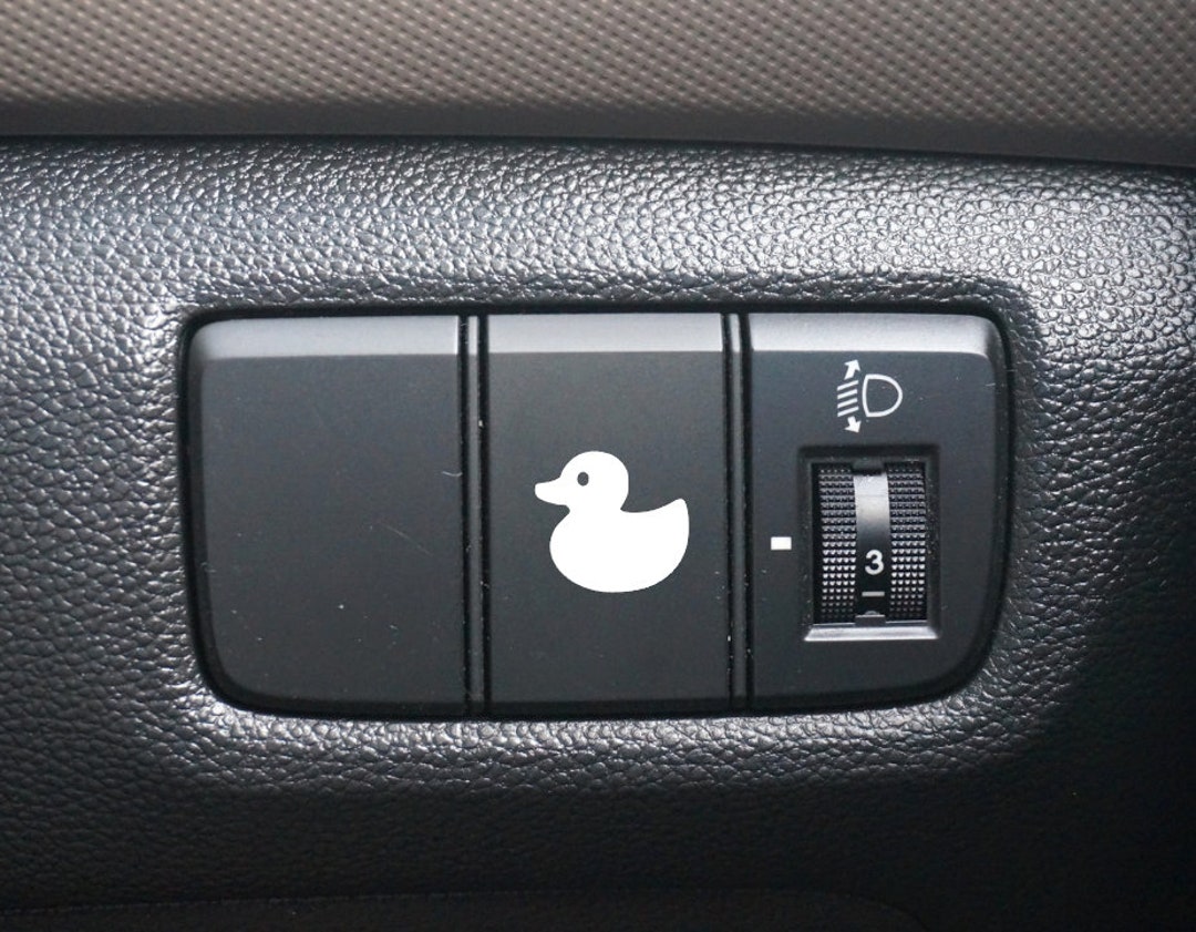 Duck Button Decal, Car Decal, Duck Sticker, Blank Button, Vinyl Decal ...