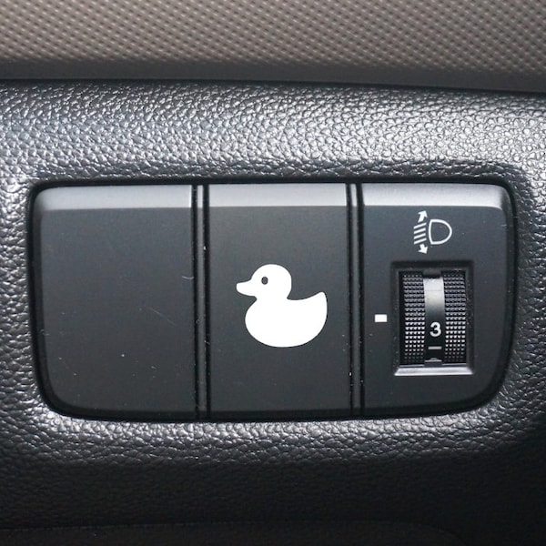 Funny Car Button Sticker - Etsy