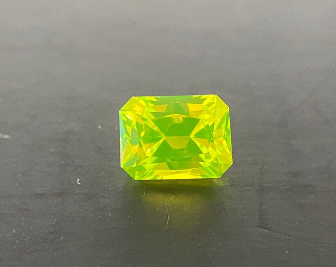 4.00 Ct. Luag Emerald Fancy Cut Gemstone - Neon Stone - Certified ...