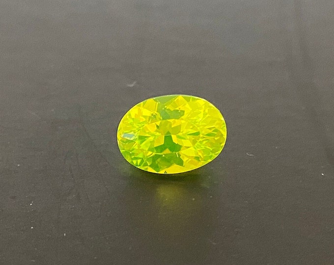 2.00 Ct Luag Oval Cut Gemstone Neon Stone Certified Unique Gems Green ...