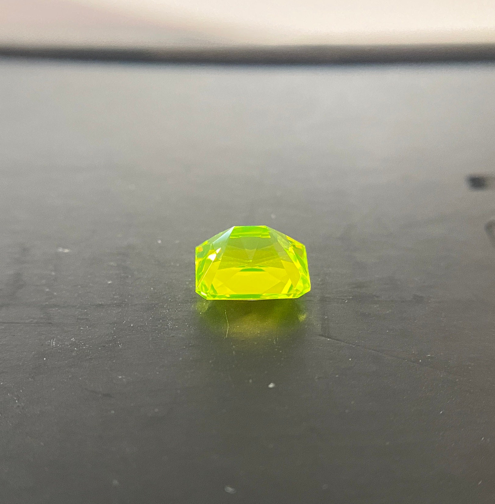 4.50 Ct. Luag Emerald Fancy Cut Gemstone Neon Stone Certified Unique ...