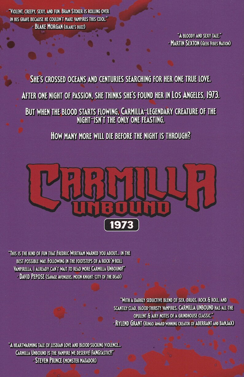 Carmilla Unbound #1 Bloodline Comics // NSFW - Etsy