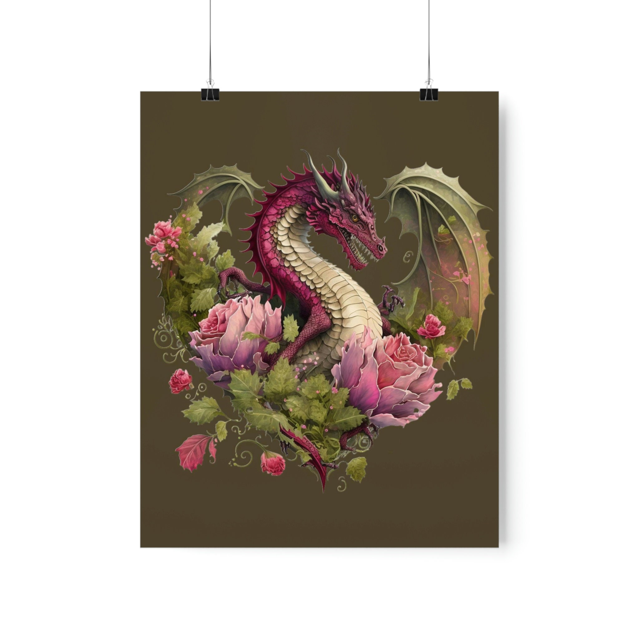 Fantasy Dragon Art Prints, Dragon Wall Art, Poster, Dragon Poster ...