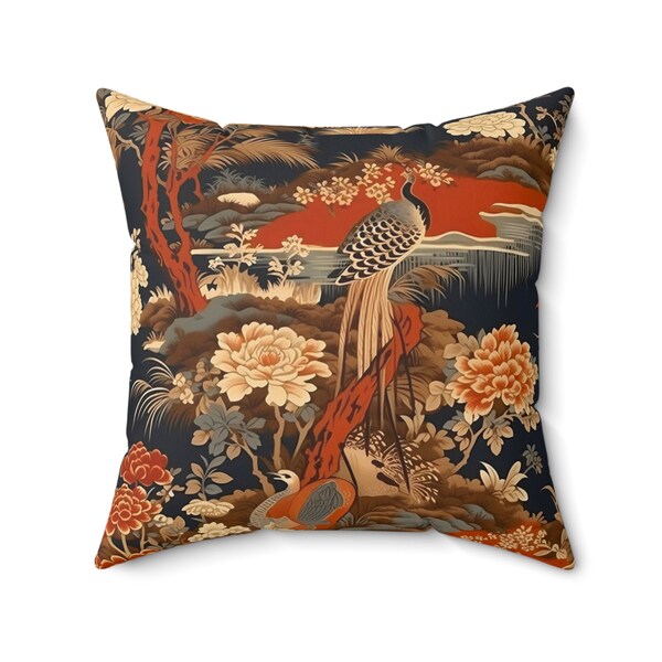 Asian Toile Pillow - Etsy