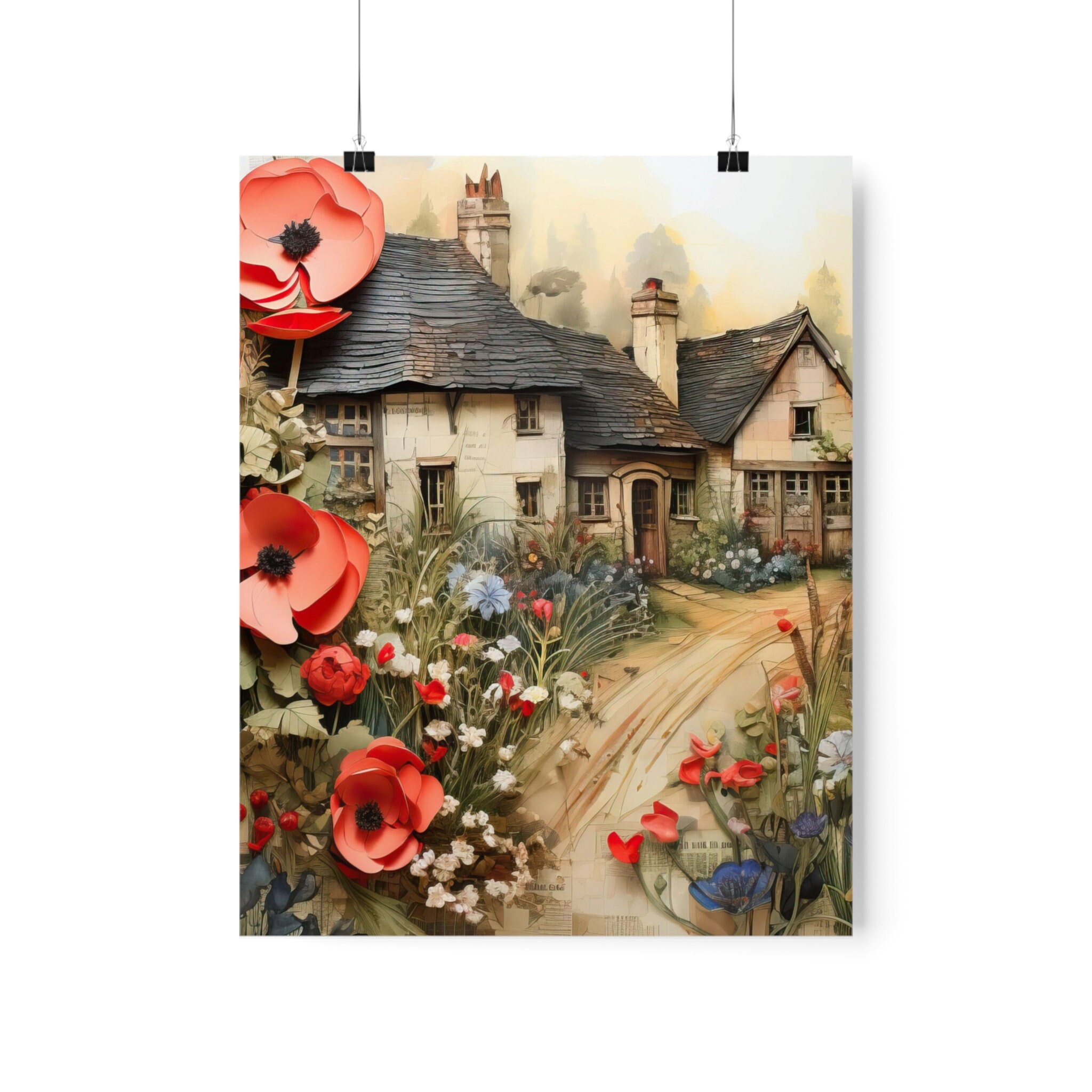 Cottagecore Decor, Cottage Wall Art, Farmhouse, Shabby Chic, Cottage ...