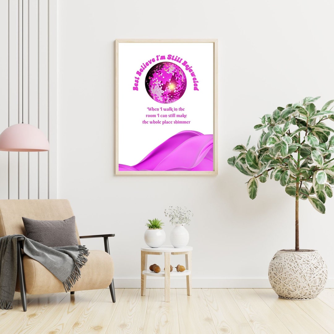 Bejeweled Poster, Retro, Vintage Aesthetic, Swiftie, Wall Art, Preppy ...