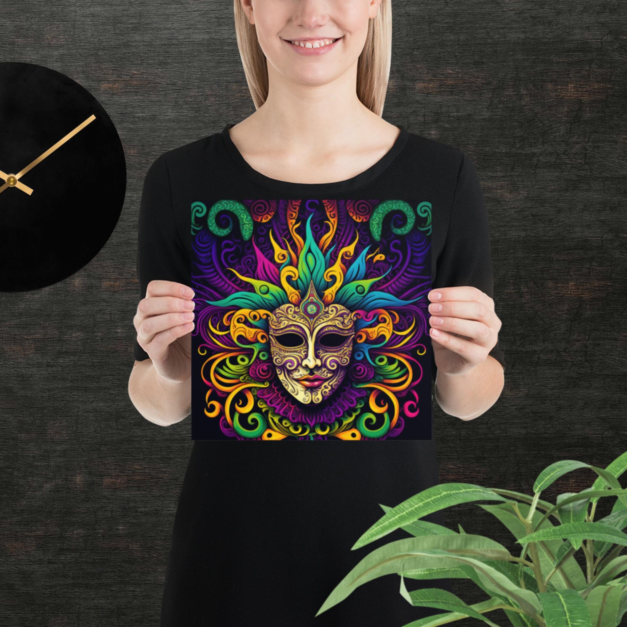 Mardi Gras Wall Art, Mardi Gras Art, Mardi Gras Decor, Poster Print ...