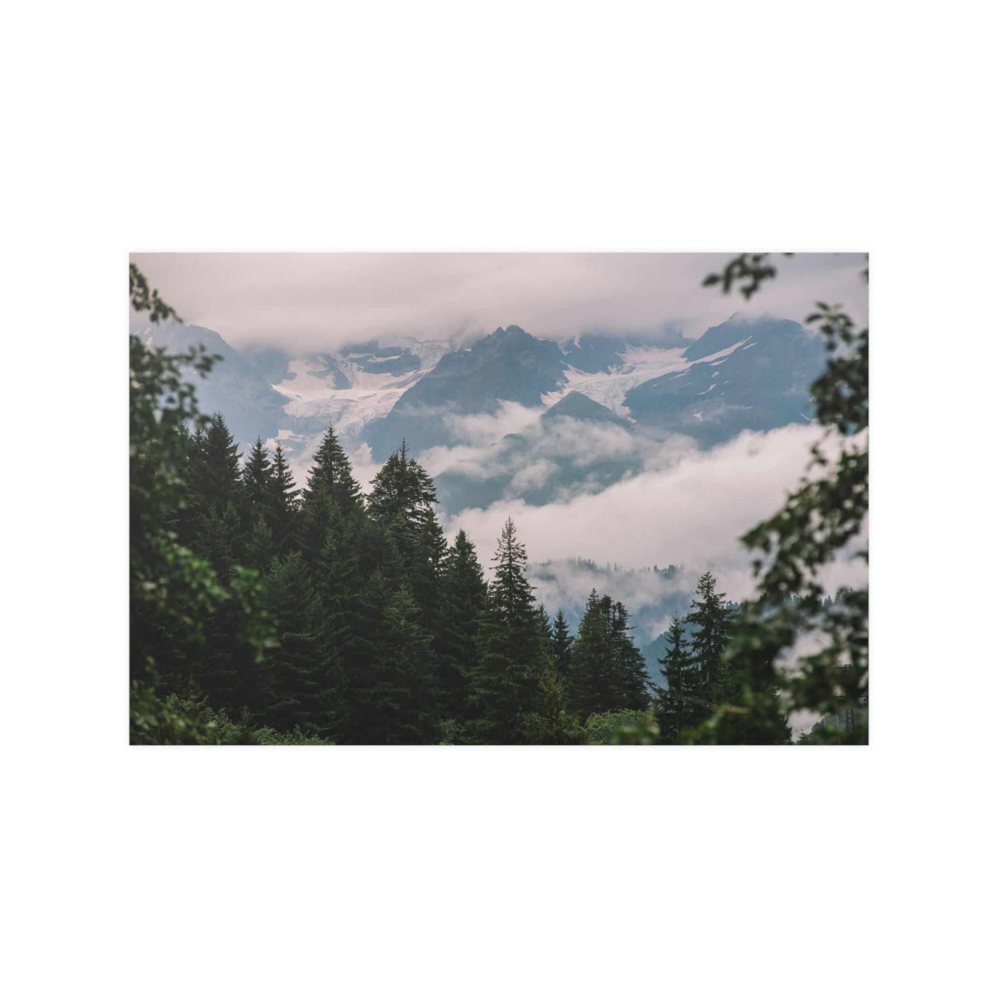 Green Forest, Nature Scenery, Poster Print, Wall Art, Modern Home ...