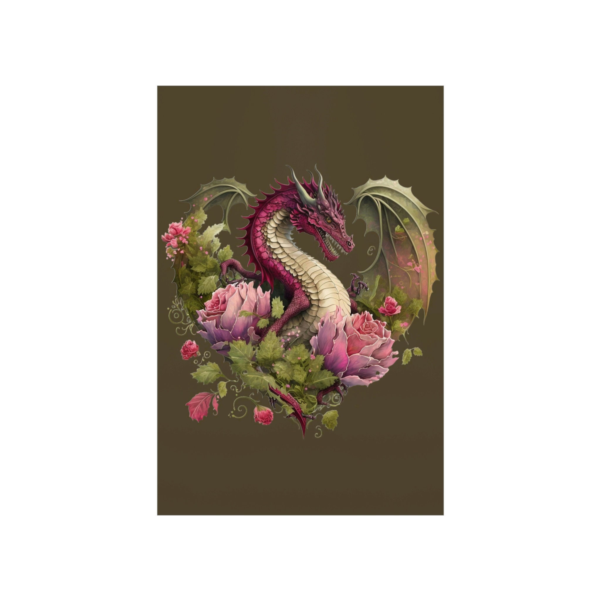 Fantasy Dragon Art Prints, Dragon Wall Art, Poster, Dragon Poster ...