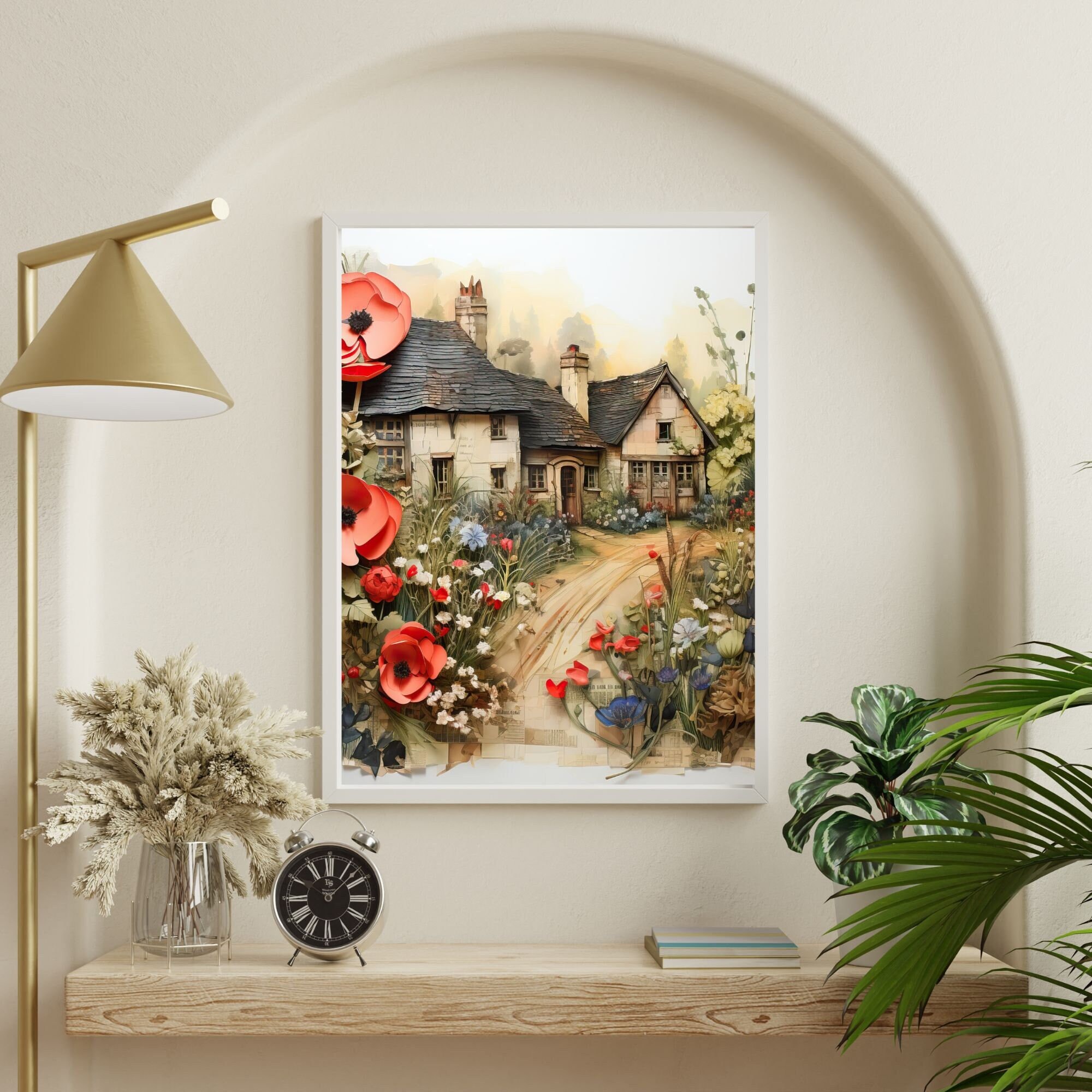 Cottagecore Decor, Cottage Wall Art, Farmhouse, Shabby Chic, Cottage ...