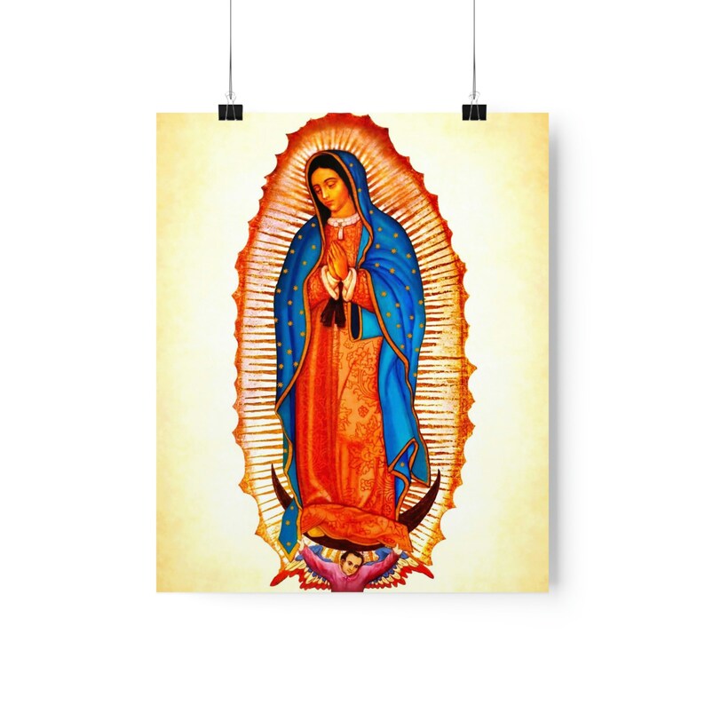 Our Lady of Guadalupe Wall Art Poster Print Our Lady of - Etsy