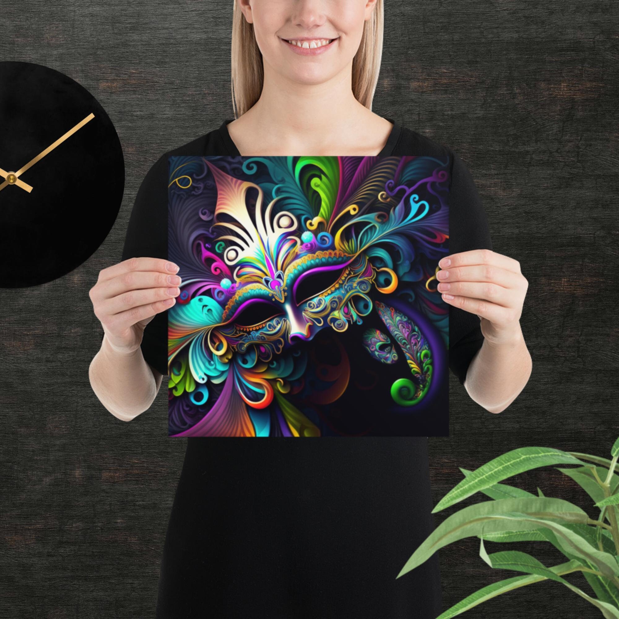 Mardi Gras Wall Art, Mardi Gras Art, Mardi Gras Decor, Poster Print ...