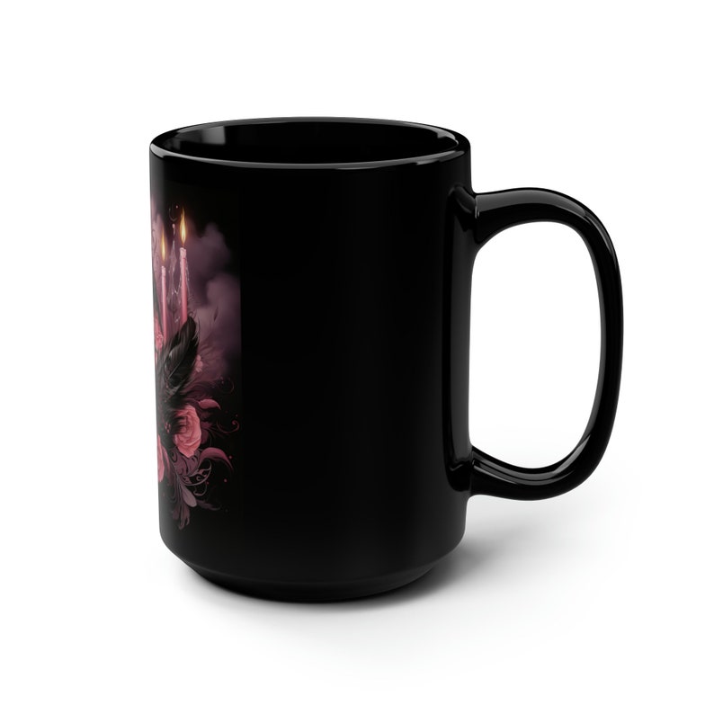 Gothic Coffee Mug, Goth Aesthetic, Raven and Roses, Goth Gifts, Dark ...