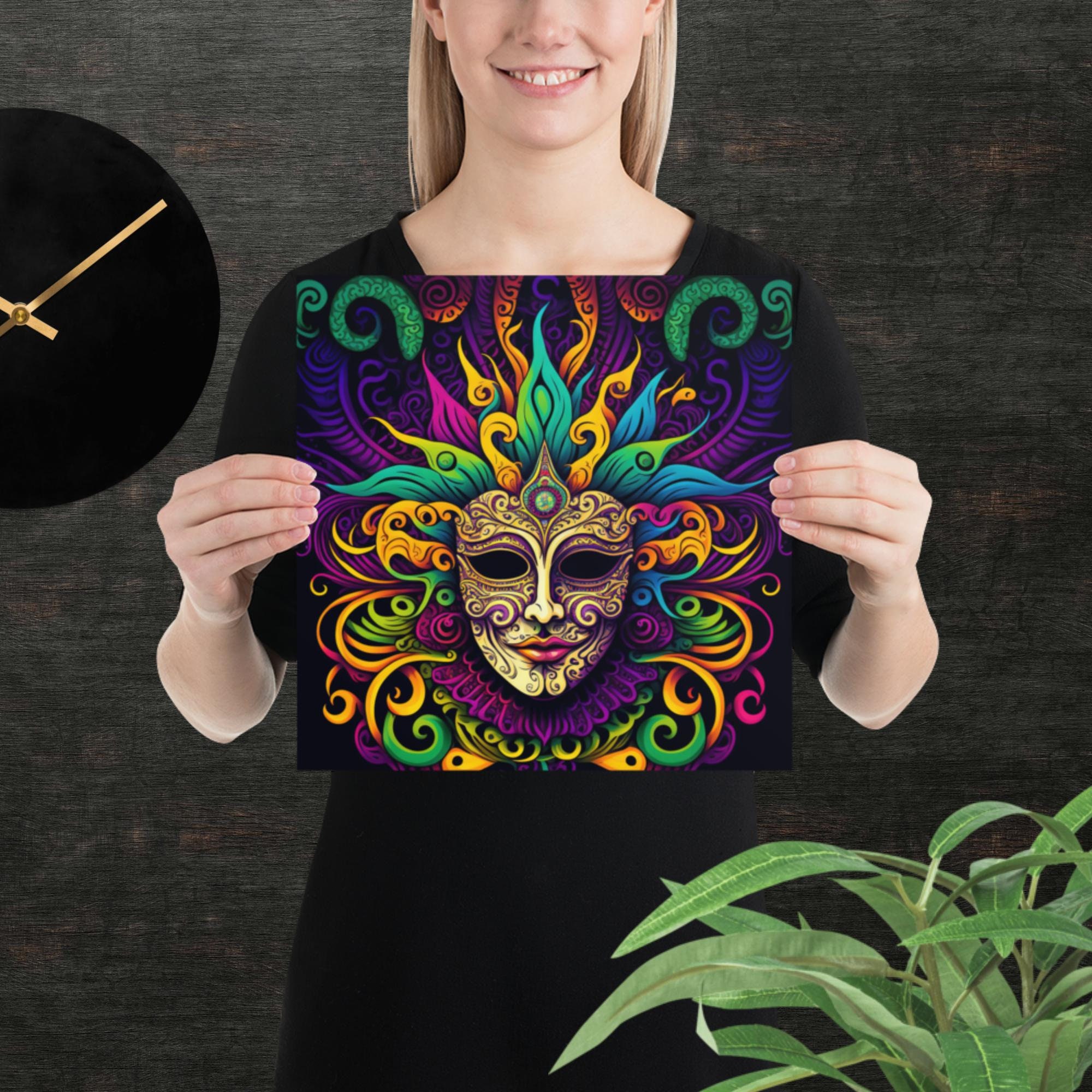 Mardi Gras Wall Art, Mardi Gras Art, Mardi Gras Decor, Poster Print ...