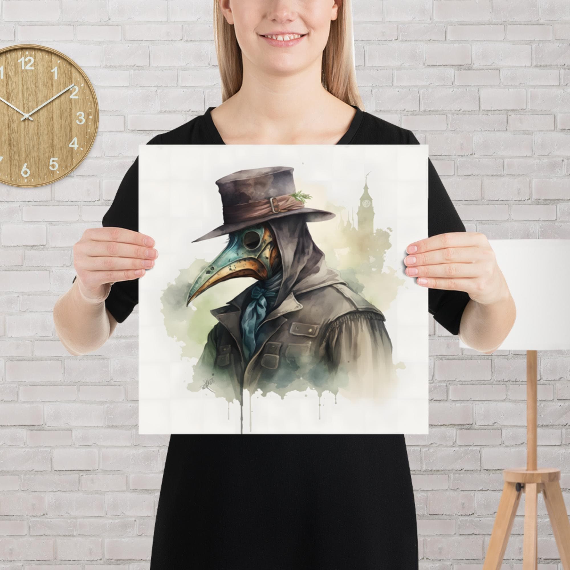 Plague Doctor Wall Art, Poster Print, Grunge Poster, Gothic Poster ...