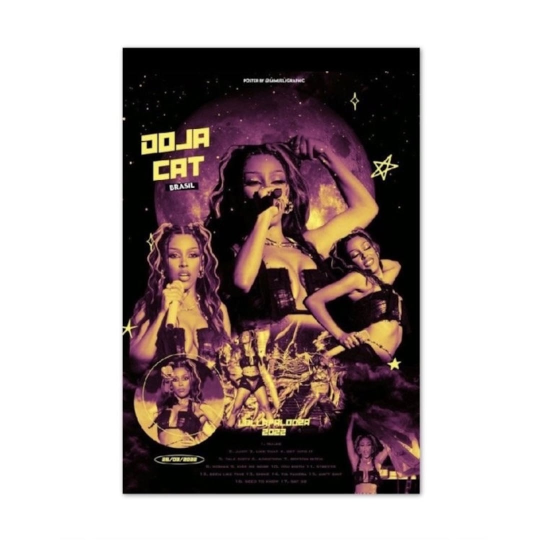 Doja Cat Poster Limited Edition Print Hip-hop Poster Multiple Sizes - Etsy