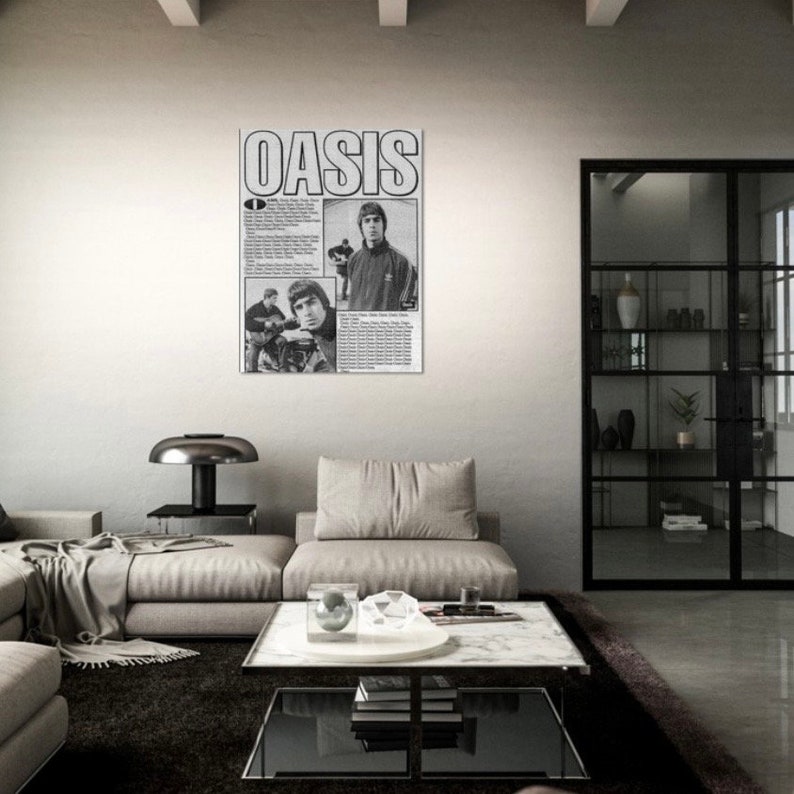 Oasis Poster Limited Edition Print 90s Indie Poster - Etsy UK