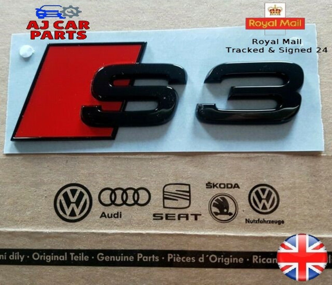 Gloss Black Audi S3 Boot Badge Rear Logo - Etsy