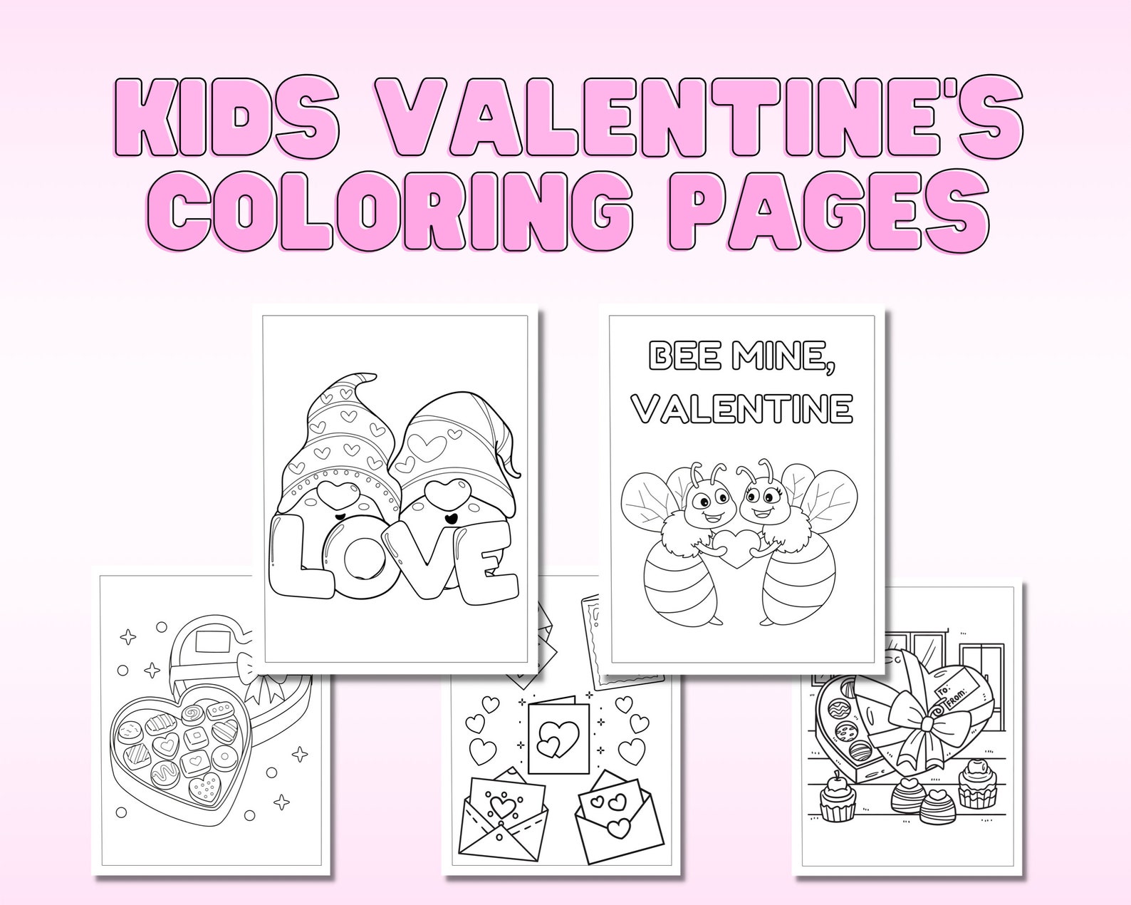 Valentines Day Coloring Pages Kids Coloring Pages Easy Coloring Pages ...