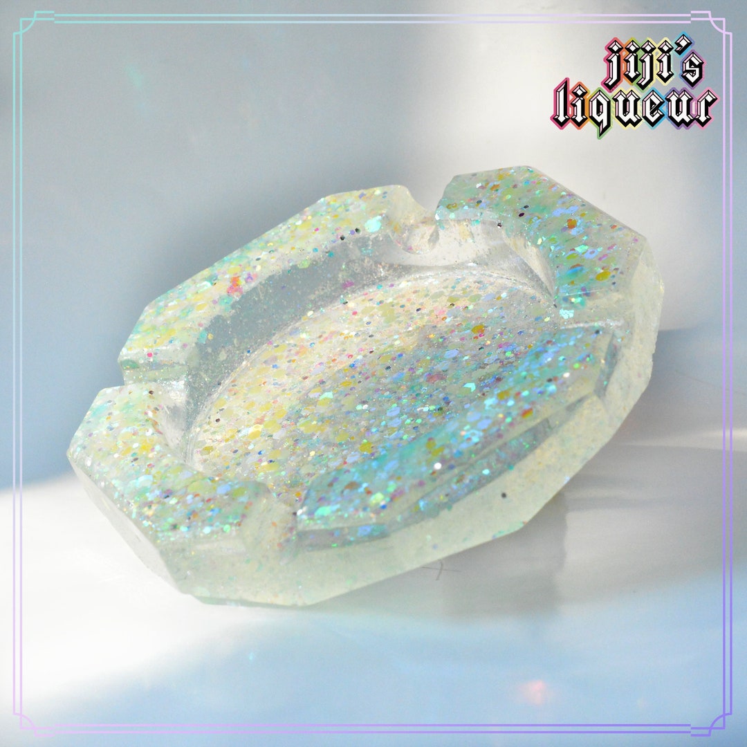 Ashtray Night Glow Capsule // Glitter Ashtrays - Etsy