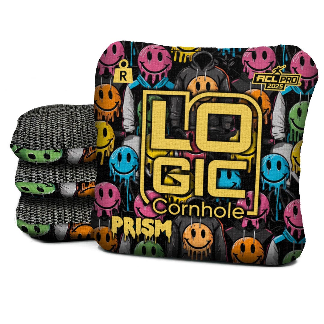 Logic Cornhole Drip Smiley Design ACL PRO & COMP Approved Multiple ...
