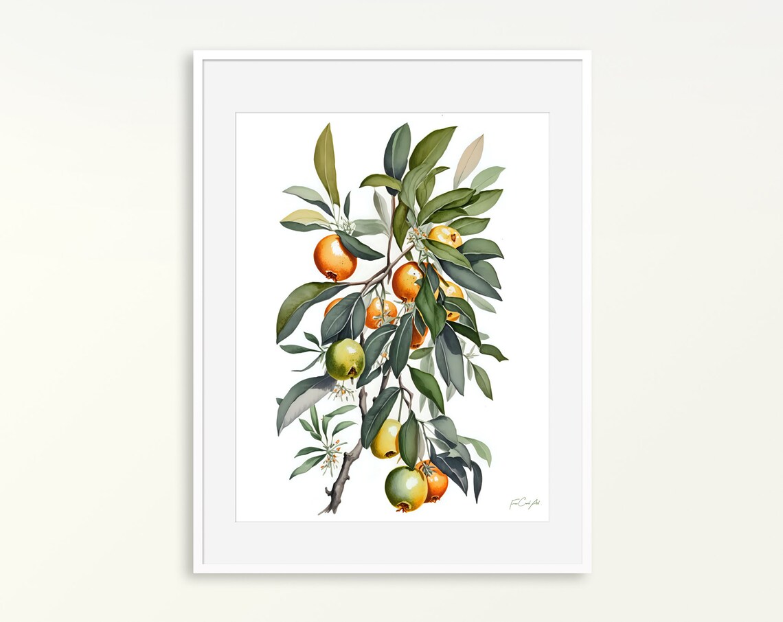 Set of 3 Citrus Vintage Kitchen Posters, Lemons Print, Lemon Watercolor ...
