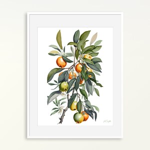 Set of 3 Citrus Vintage Kitchen Posters, Lemons Print, Lemon Watercolor ...