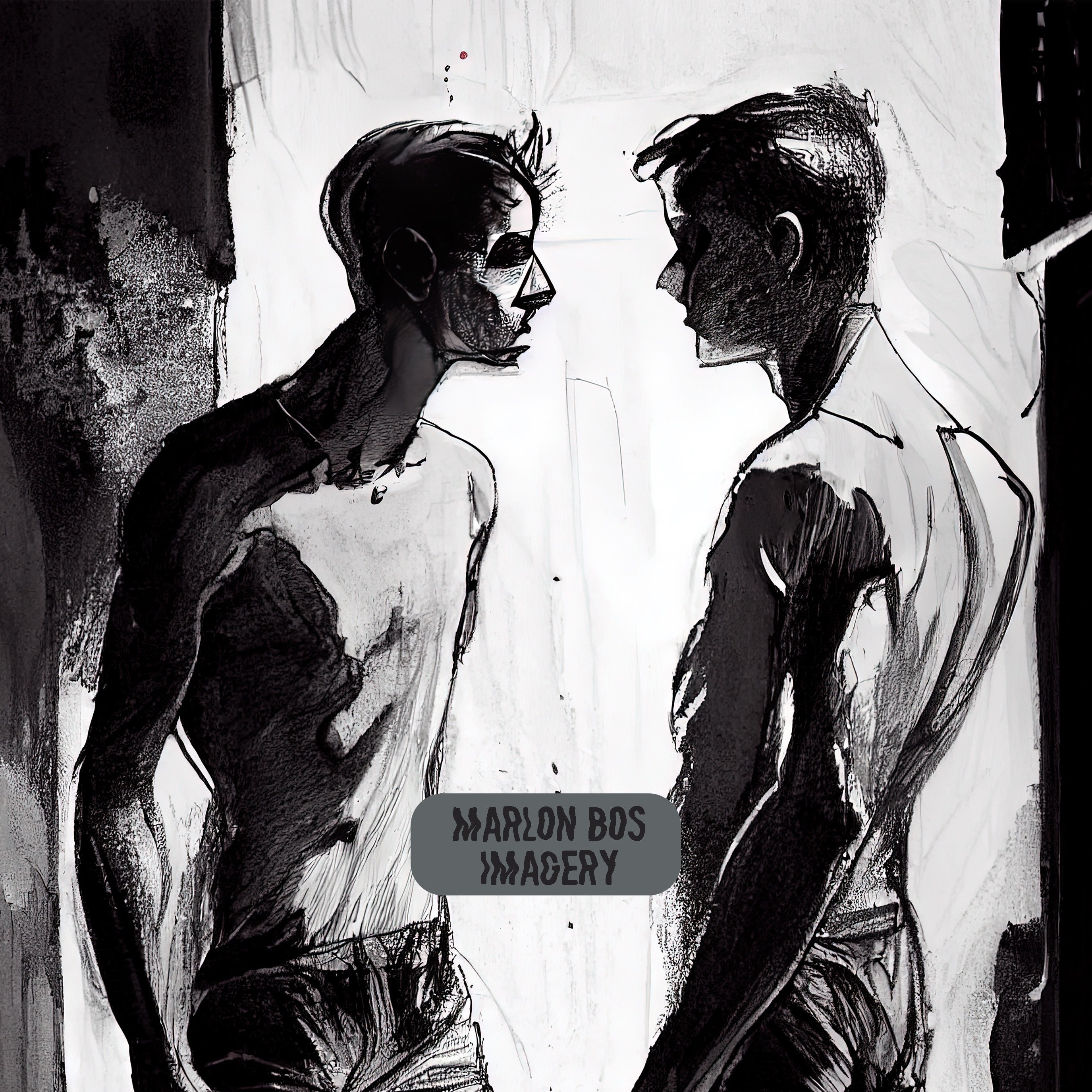 Original Gay Ai Art Fine Art Print With Thick 2mm Window Celebrating The Male Form Lgbtq