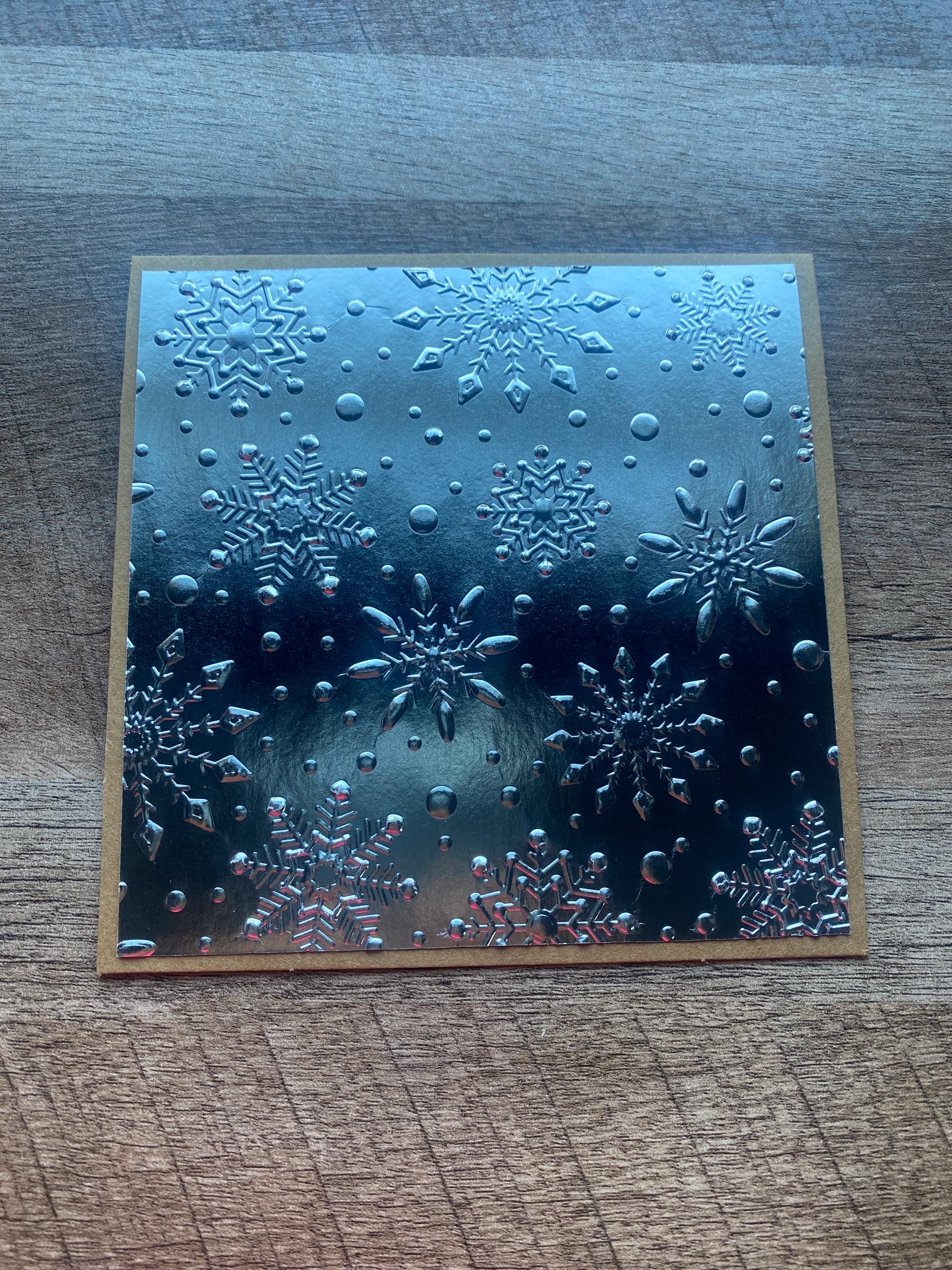 Set of 5 Snowflake Christmas Cards Blank Holiday Cards With Matching ...