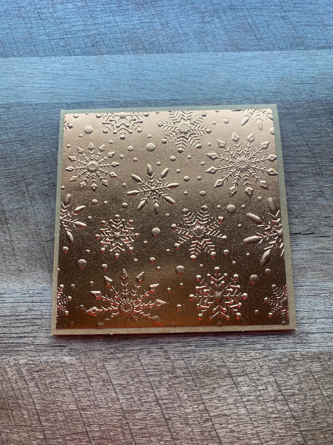 Set of 5 Snowflake Christmas Cards Blank Holiday Cards With Matching ...