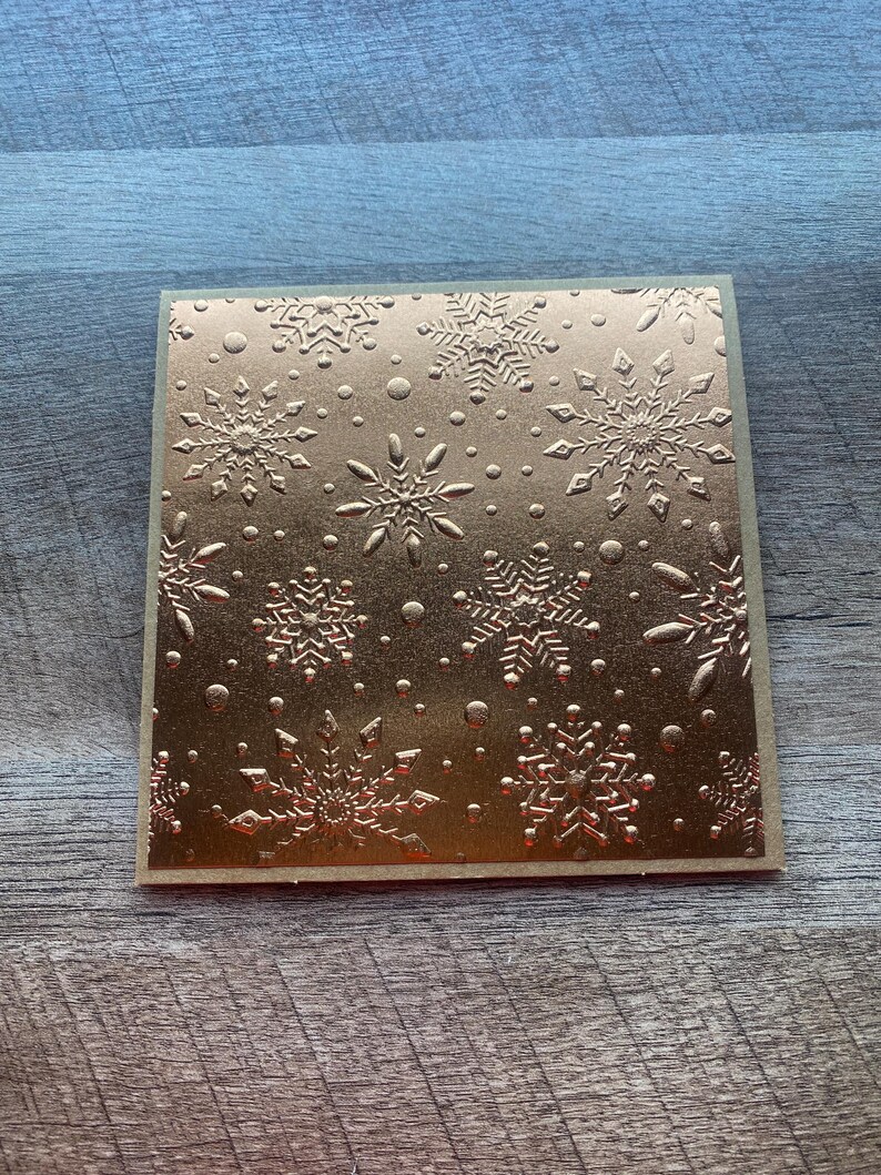 Set of 5 Snowflake Christmas Cards Blank Holiday Cards With Matching ...