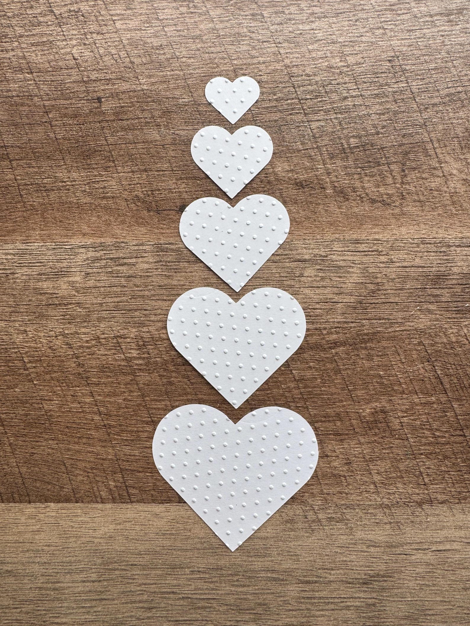 Embossed Die-cut Hearts: Scrapbooking & Card Making Embellishments - Etsy