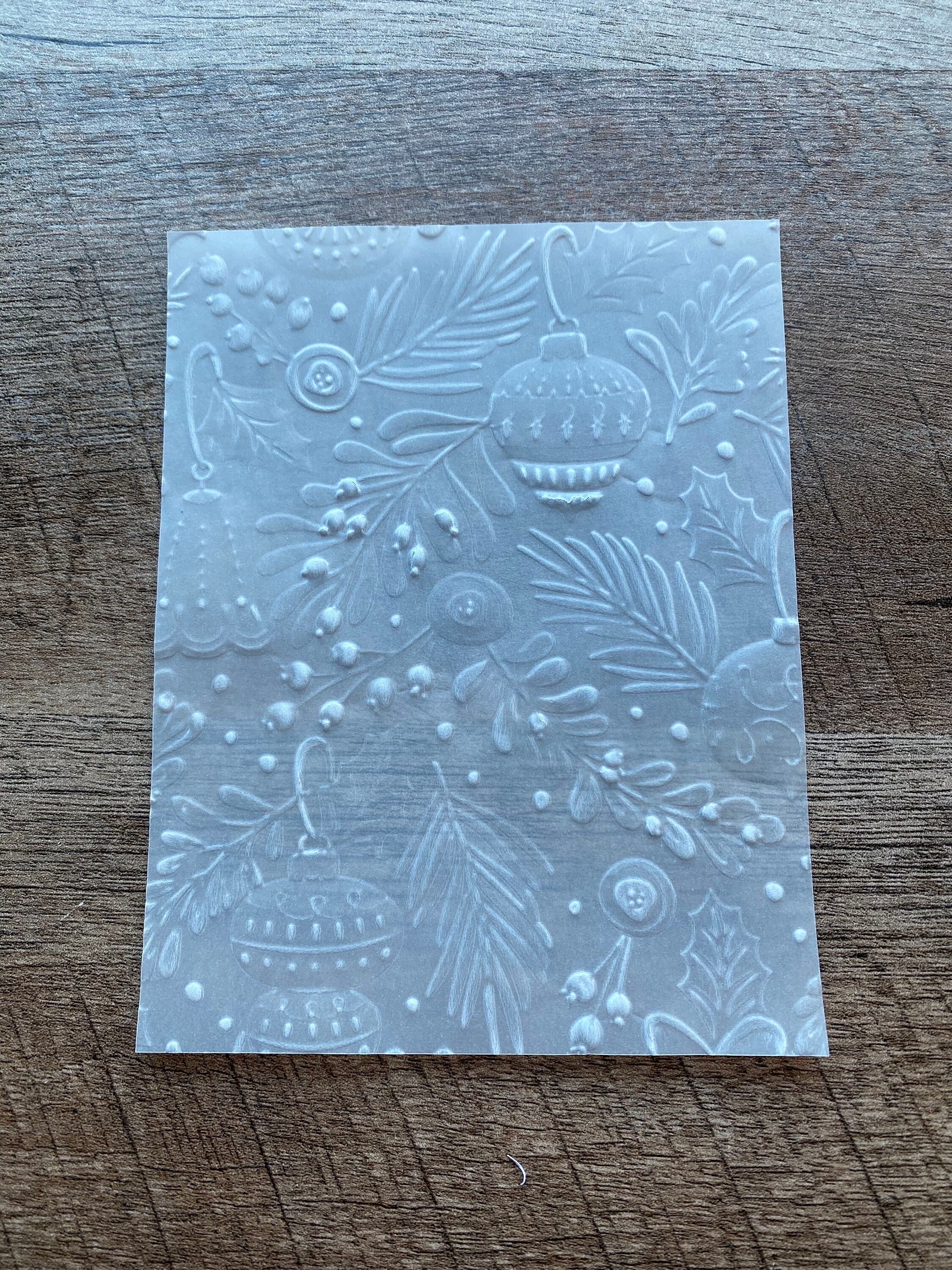 Embossed Vellum Paper: Christmas Snowflake & Holiday Designs - Etsy