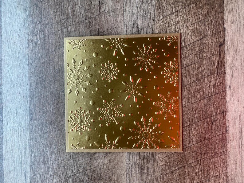 Set of 5 Snowflake Christmas Cards Blank Holiday Cards With Matching ...