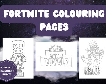 Coloring Book Fortnites Printable - Etsy