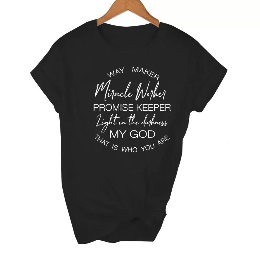 Christian T-shirt Way Maker, Miracle Worker | Women’s T-shirt - Etsy