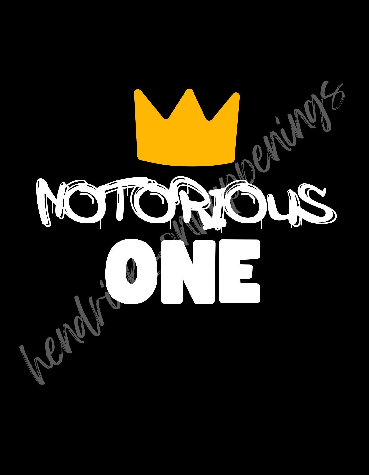 Notorious One First Birthday Family Shirt Designs for Cricket, Vinyl ...