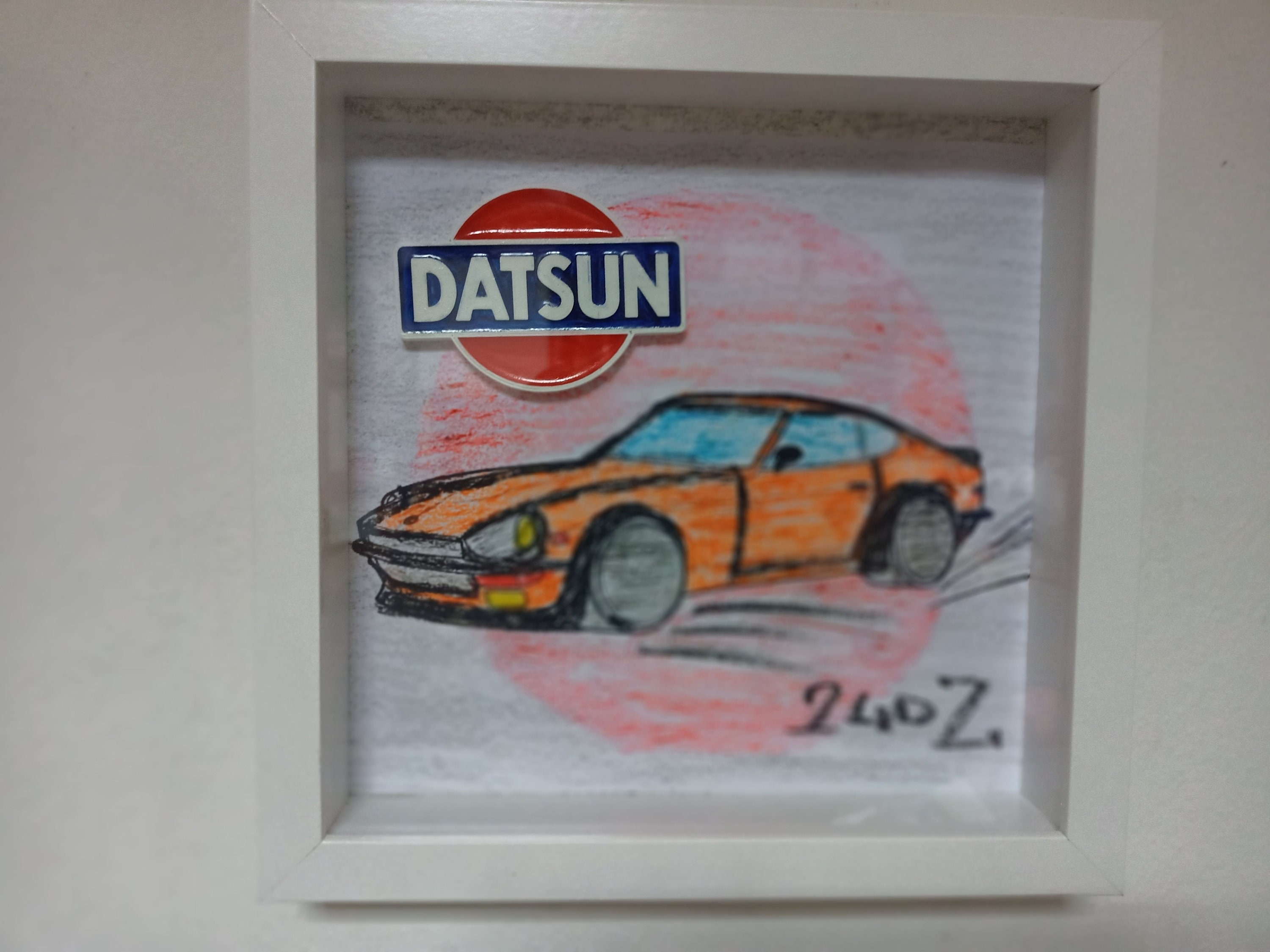 Collectible Datsun 240Z Wooden Frame With Emblem - Etsy