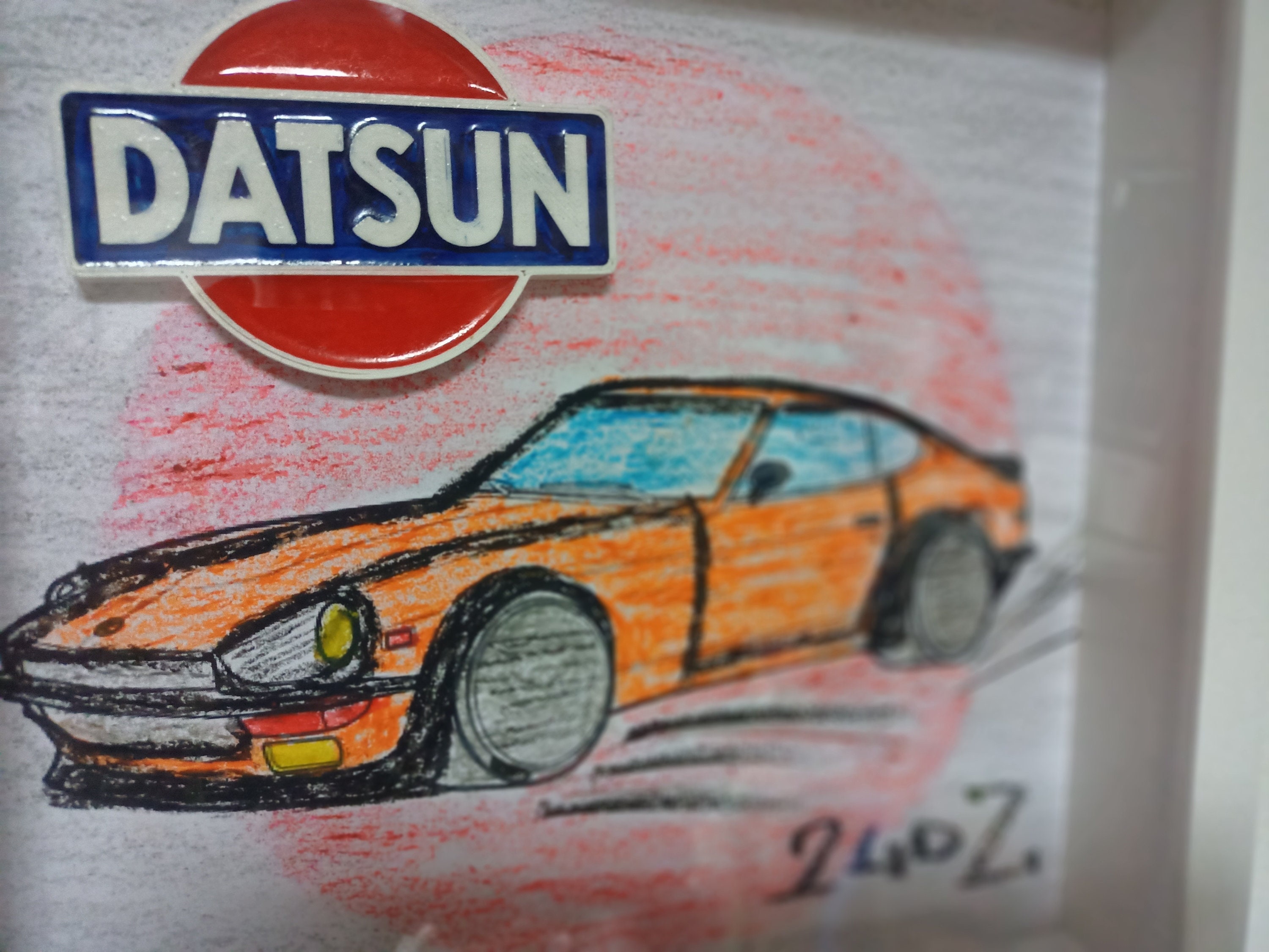 Collectible Datsun 240Z Wooden Frame With Emblem - Etsy