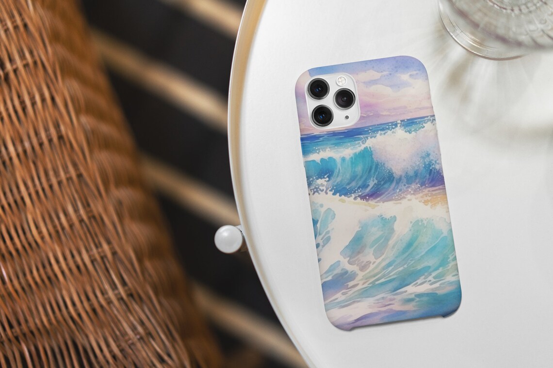 Watercolor Beach Backgrounds, Summer Backgrounds, Digital Paper, Beach ...